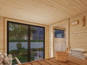 Sauna PALMAKO GRACE 8,2 m² outdoor Barva: Tmavě-šedá + antracit