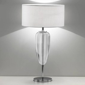Stolní lampa Zobrazit Ogiva 82 cm skleněný prvek čirý