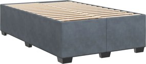 Box spring postel s matrací tmavě šedá 120 x 200 cm samet 3290877
