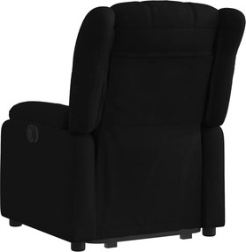 Zvedací polohovací křeslo černé textil 3205318