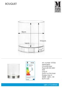 Markslöjd 107326 - LED Stolní lampička BOUQUET LED/3W/230V