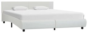 Rám postele bílý umělá kůže 180 x 200 cm,  285461 HangarStore.cz