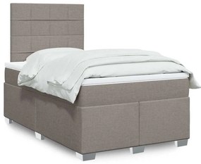 Box spring postel s matrací taupe 120x200 cm textil 3292759