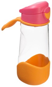 Sport lahev na pití 450 ml - růžová/oranžová