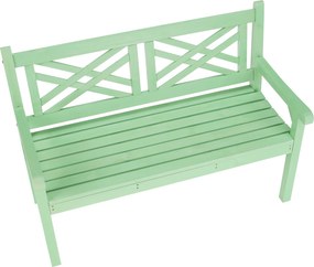 Dřevěná zahradní lavička, neo mint, 124 cm, FABLA