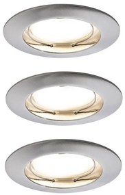 Paulmann 92827 - SADA 3xLED/7W Stmívatelné podhledové svítidlo COIN 230V