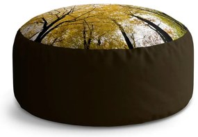Taburet Circle koruny stromů, žlutá