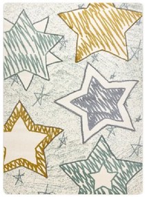 Dywany Łuszczów Dětský kusový koberec Petit Stars green ROZMĚR: 120x170