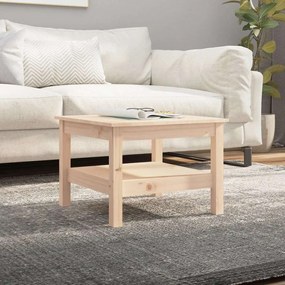 vidaXL Konferenční stolek 55 x 55 x 40 cm masivní borové dřevo [814271] Barva: Bílá