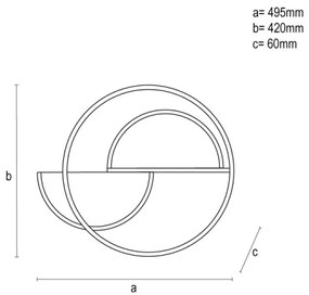 LED Stmívatelné svítidlo LED/70W/230V 3000-6500K bílá/černá + dálkové ovládání