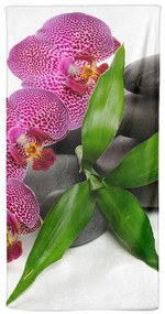 Osuška Orchidej na kamenech 70x140