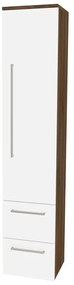 Mereo Bino, koupelnová skříňka vysoká 163 cm, levá, Multidecor, Ořech Pacifik tabákový CN697OPT2