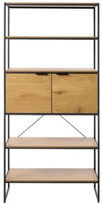 Designový regál Valenzuela 190 cm vzor dub