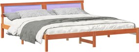 Rám postele Voskově hnědá 200 x 200 cm Masivní borové dřevo 3385747