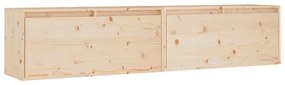 vidaXL Nástěnné skříňky 2 ks 80 x 30 x 35 cm masivní borové dřevo