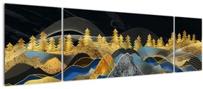 Obraz - Zlaté hory (170x50 cm)