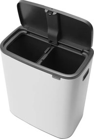 Odpadkový koš Bo Touch Bin 2 x 30 l bílý