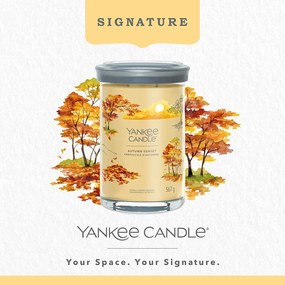 Yankee Candle vonná svíčka Signature Tumbler ve skle velká Autumn Sunset 567g