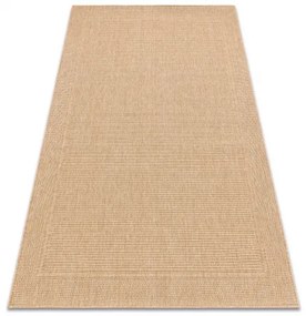 koberec TIMO 5979 SISAL venkovní rám tmavě béžová velikost 280x370 cm | krásné koberce cz