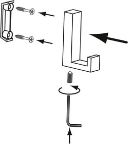 Siro Nábytkový věšák KARA S mosaz ručně broušená