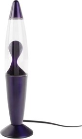Fialová skleněná lávová lampa (výška 35,5 cm) Funky Rocket Lava – Leitmotiv