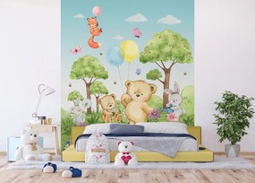Dětská vliesová fototapeta na zed' Medvídek | 225 x 270 cm | DFTD3P5165