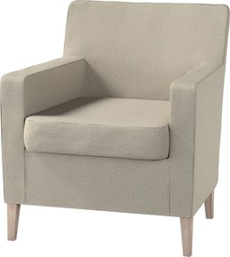 Potah na křeslo IKEA Karlstad barva béžová látka pletený vzor