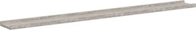 Nástěnné police 2 ks betonově šedé 115 x 9 x 3 cm 326703