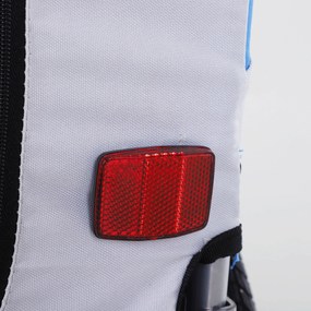 PawHut Kolečkové vozíky pro domácí mazlíčky s 8 reflektory, vlajka a tažné zařízení, ocelový rám, polyester voděodolný, max. 30 kg, 130L x 73W x 90H c