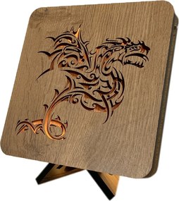 Li-Go "Drak" lampa 19x19 cm provedení povrchu: dub světlý