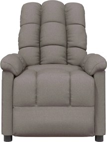 Polohovací křeslo taupe textil 289804