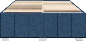 Rám postele bez matrace modrý 160 x 200 cm textil 3284852