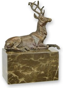 Bronzová socha figurka -  Jelen