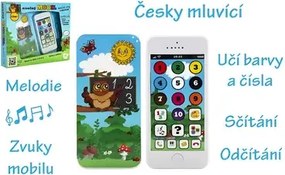TEDDIES Naučný telefon Moudrá sova / Interaktivní hračka / čísla a bar