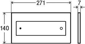 VIEGA VISIGN for STYLE 12 ovládací tlačítko, chrom, 597252