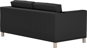 Potah na pohovku IKEA  Karlanda rozkládací, krátký barva černá látka pletený vzor