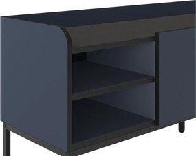 Modrý TV stolek 160x55x42 cm Adara – Marckeric