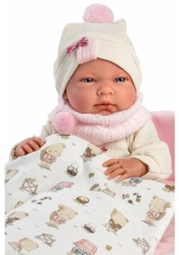 Llorens 73884 NEW BORN HOLČIČKA - realistická panenka miminko s celovinylovým tělem 40 cm