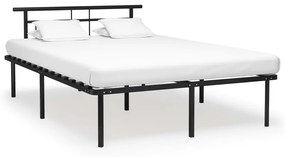 Rám postele černý kov 160 x 200 cm - Default Title