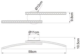 GLOBO JULES 67169-12IP Stropní svítidlo