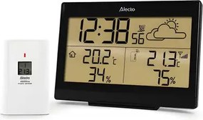 Alecto WS-2300 černá / Meteostanice / bezdrátový senzor / budík / pods
