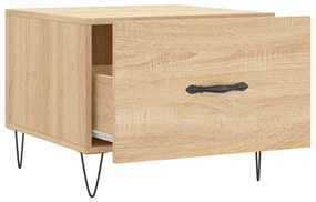 Konferenční stolek dub sonoma 50 x 50 x 40 cm kompozitní dřevo - Default Title