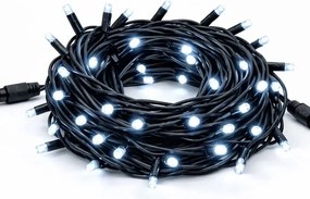Easy Fix LED světelný řetěz, kontura, 5 m, venkovní, ledově bílá s FLASH, 60 diod, černý kabel, IP67