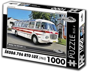 Retro-auta puzzle bus č.4 škoda 706 rto lux (1965) 1000 dílků