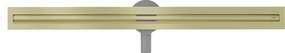 Mexen Flat 360° Slim sprchový žlab 80 cm, zlatá matná, 1A41080