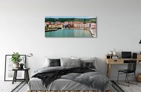 akrylový obraz Španělsko Město horské řeky 120x60 cm