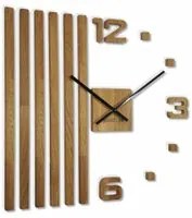 Flexistyle z230 - dubové nalepovací hodiny s průměrem 60 cm