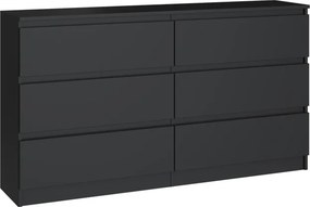 FALCO Komoda Malvína M6 140 černá