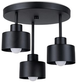 Sollux Lighting Stropní svítidlo SAVAR 3 Černá