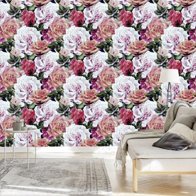 Tapeta Na Zeď Krásné Anglické Růže Vliesová tapeta 53x1000